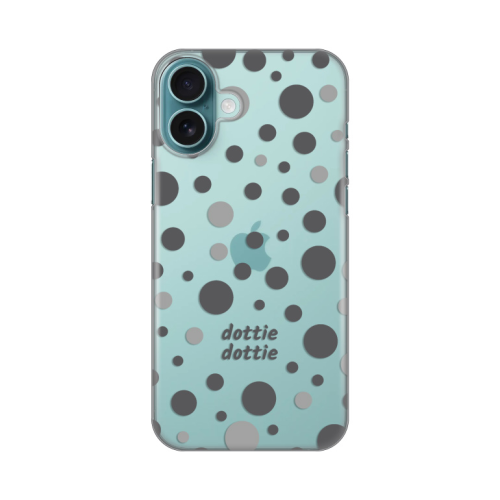 TORBICA SILIKONSKA PRINT SKIN ZA IPHONE 16 PLUS 6.7 DOTTIE DOTTIE GRAY