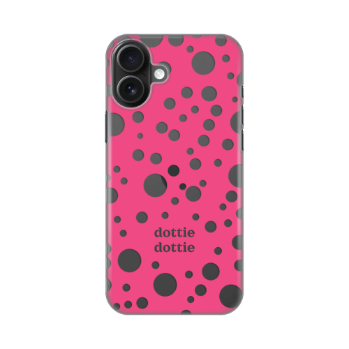 TORBICA SILIKONSKA PRINT SKIN ZA IPHONE 16 PLUS 6.7 DOTTIE DOTTIE PINK