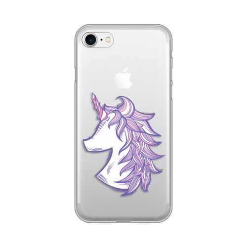 TORBICA SILIKONSKA PRINT SKIN ZA IPHONE 7/8/SE 2020/2022 PURPLE UNICORN