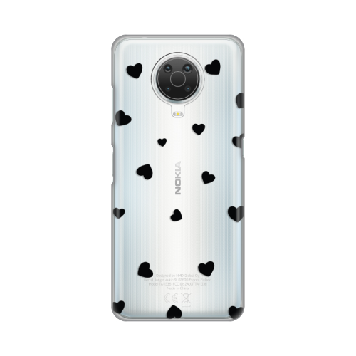 TORBICA SILIKONSKA PRINT SKIN ZA NOKIA G10/G20 HEARTS