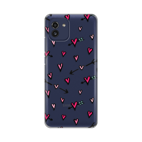 TORBICA SILIKONSKA PRINT SKIN ZA SAMSUNG A035G GALAXY A03 HEARTS PATTERN