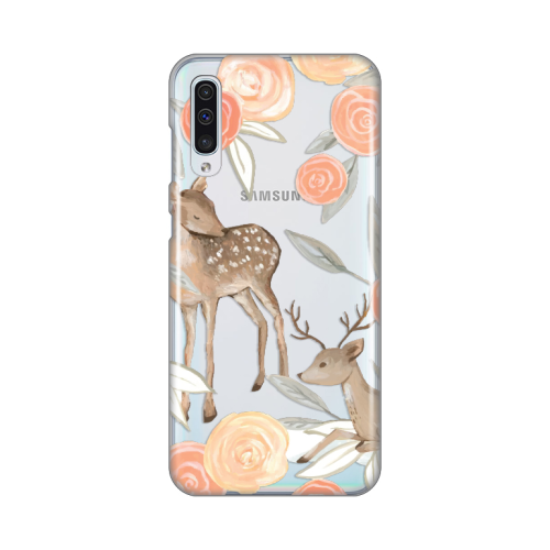 TORBICA SILIKONSKA PRINT SKIN ZA SAMSUNG A307F/A505F/A507F GALAXY A30S/A50/A50S FLOWER DEER