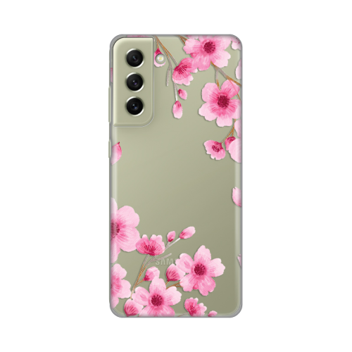 TORBICA SILIKONSKA PRINT SKIN ZA SAMSUNG G990 GALAXY S21 FE ROSE FLOWERS