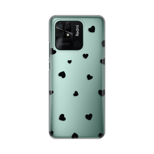TORBICA SILIKONSKA PRINT SKIN ZA XIAOMI REDMI 10C HEARTS