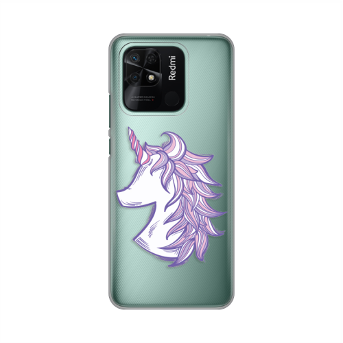 TORBICA SILIKONSKA PRINT SKIN ZA XIAOMI REDMI 10C PURPLE UNICORN