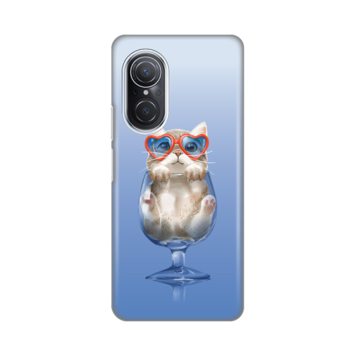 TORBICA SILIKONSKA PRINT ZA HUAWEI NOVA 9 SE/HONOR 50 SE FUNNY CAT