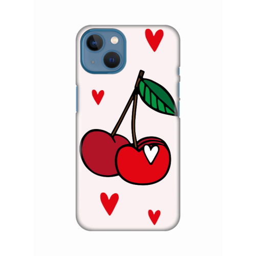 TORBICA SILIKONSKA PRINT ZA IPHONE 13 6.1 CHERRY