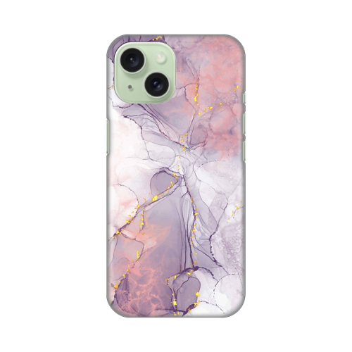 TORBICA SILIKONSKA PRINT ZA IPHONE 15 6.1 PINK MARBLE