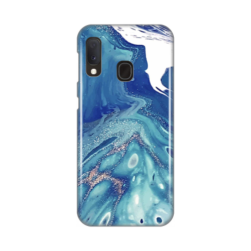 TORBICA SILIKONSKA PRINT ZA SAMSUNG A202F GALAXY A20E BLUE MARBLE