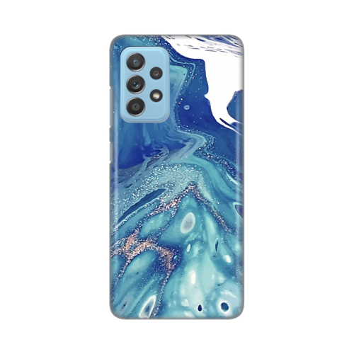 TORBICA SILIKONSKA PRINT ZA SAMSUNG A525F/A526B/A528B GALAXY A52 4G/A52 5G/A52S 5G BLUE MARBLE
