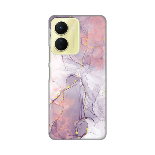 TORBICA SILIKONSKA PRINT ZA VIVO Y16 PINK MARBLE