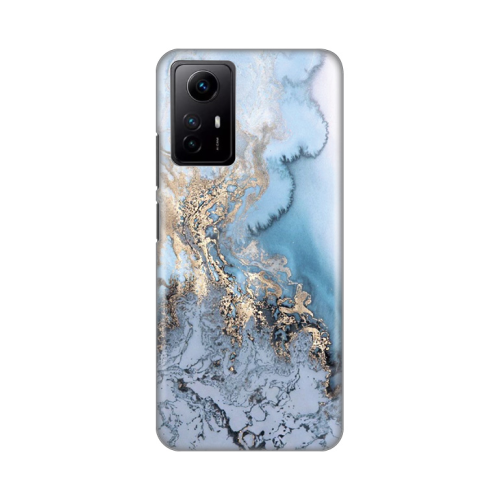 TORBICA SILIKONSKA PRINT ZA XIAOMI REDMI NOTE 12S (EU) BLUE GOLD MARBLE