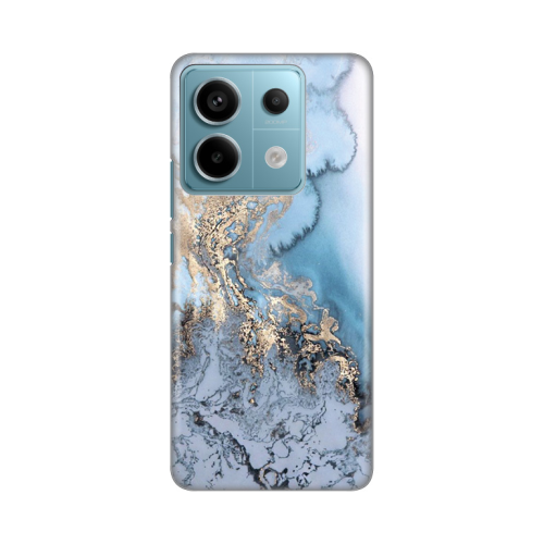 TORBICA SILIKONSKA PRINT ZA XIAOMI REDMI NOTE 13 PRO 5G BLUE GOLD MARBLE