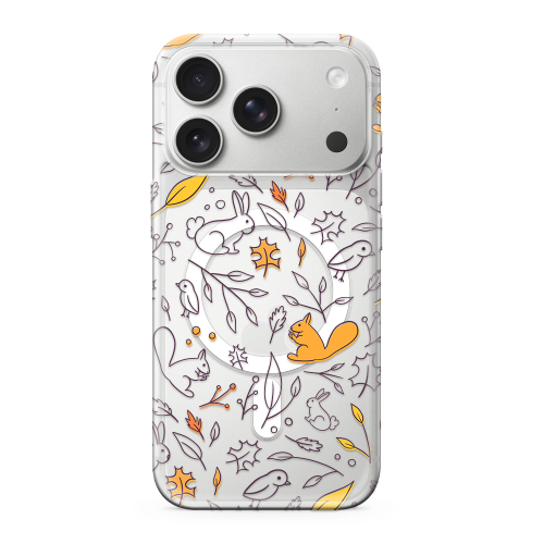 FUTROLA SILIKONSKA PRINT MAGSAFE ZA IPHONE 17 PRO MAX (6.9) AUTUMN
