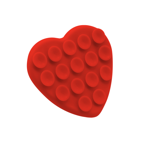 STIKER ZA MOBILNI TELEFON BUBBLE HEART CRVENI