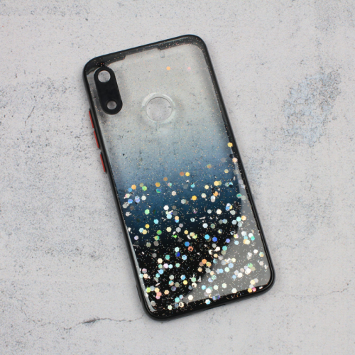 TORBICA FRAME GLITTER ZA HUAWEI Y6 2019/HONOR 8A CRNA