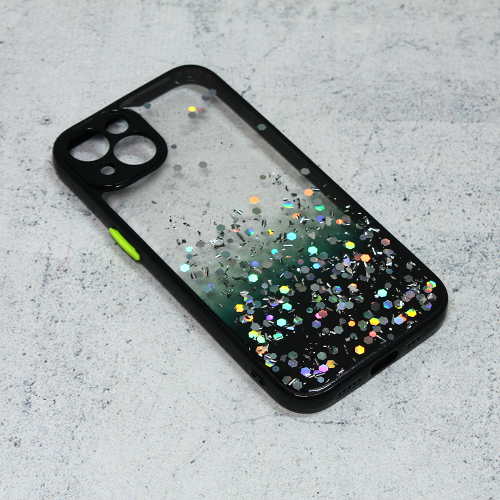 TORBICA FRAME GLITTER ZA IPHONE 13 6.1 CRNA