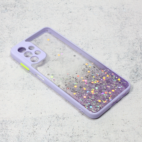 TORBICA FRAME GLITTER ZA SAMSUNG A135F GALAXY A13 4G LJUBICASTA