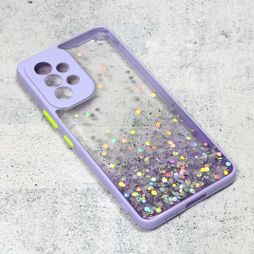 TORBICA FRAME GLITTER ZA SAMSUNG A536B GALAXY A53 5G LJUBICASTA