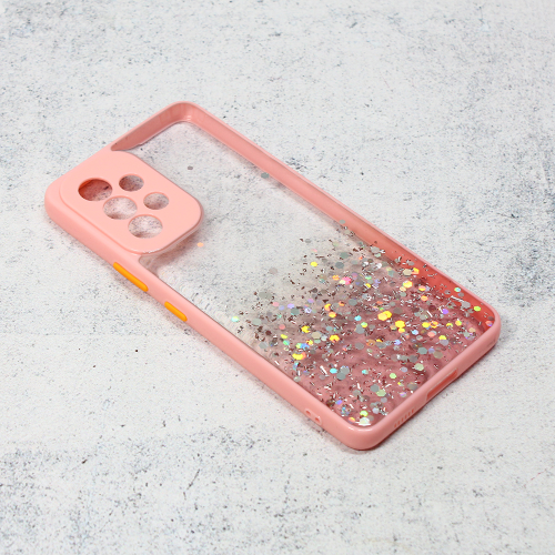TORBICA FRAME GLITTER ZA SAMSUNG A536B GALAXY A53 5G ROZE