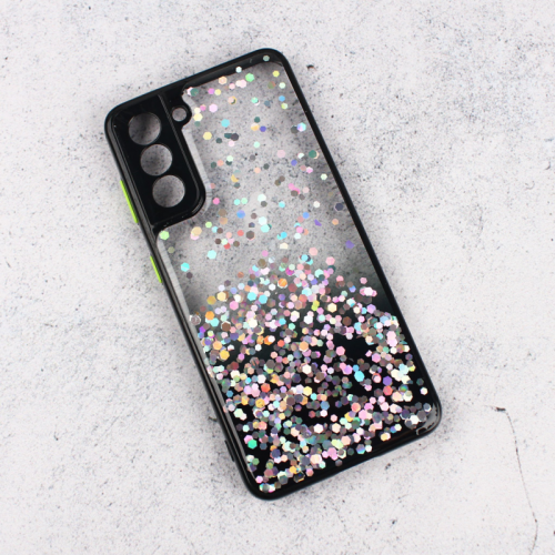 TORBICA FRAME GLITTER ZA SAMSUNG G991B GALAXY S21 CRNA