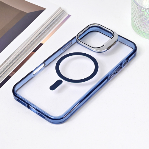 TORBICA MAGSAFE TRANSPARENT ZA IPHONE 16 PRO MAX 6.9 PLAVA