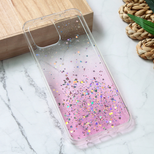 TORBICA SILIKONSKA GLITTER ZA XIAOMI REDMI A1/A2 ROZE