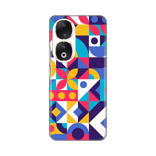 TORBICA SILIKONSKA PRINT SKIN ZA HONOR 90 COLORFUL MOSAIC