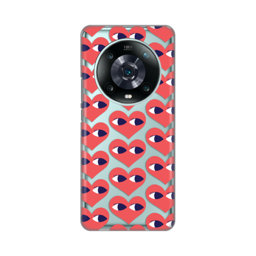 TORBICA SILIKONSKA PRINT SKIN ZA HONOR MAGIC 4 PRO EYE HEART PATTERN