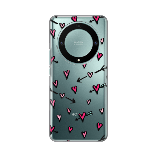 TORBICA SILIKONSKA PRINT SKIN ZA HONOR MAGIC 5 LITE HEART PATTERN