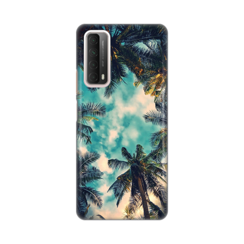 TORBICA SILIKONSKA PRINT SKIN ZA HUAWEI P SMART 2021 PALM TREE