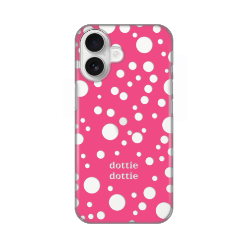 TORBICA SILIKONSKA PRINT SKIN ZA IPHONE 16 6.1 DOTTIE DOTTIE PINK
