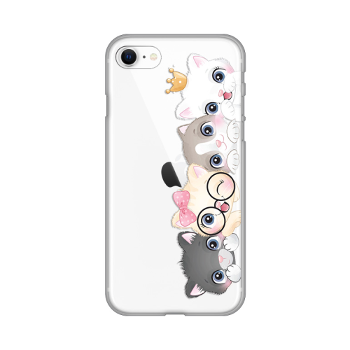 TORBICA SILIKONSKA PRINT SKIN ZA IPHONE 7/8/SE 2020/2022 CATS