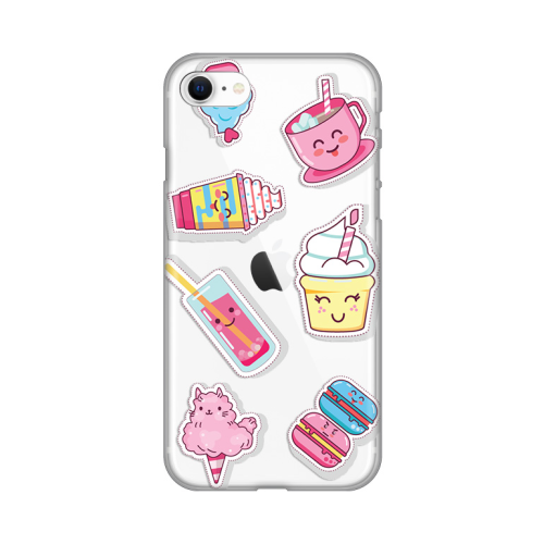 TORBICA SILIKONSKA PRINT SKIN ZA IPHONE 7/8/SE 2020/2022 ICE CREAM