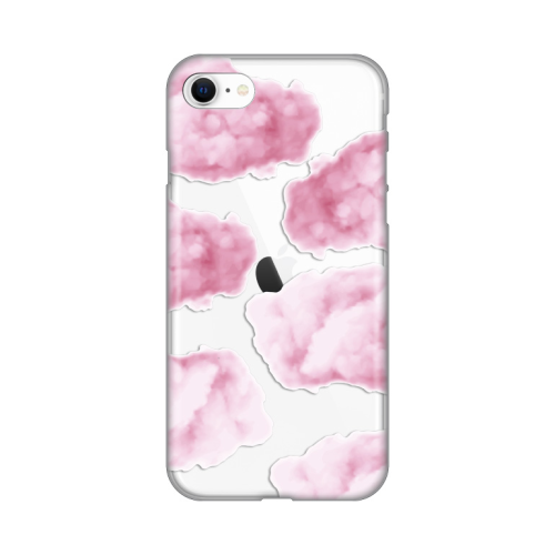 TORBICA SILIKONSKA PRINT SKIN ZA IPHONE 7/8/SE 2020/2022 PINK CLOUDS