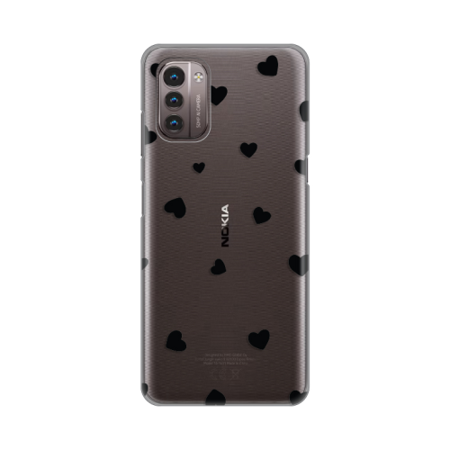TORBICA SILIKONSKA PRINT SKIN ZA NOKIA G11/G21 HEARTS