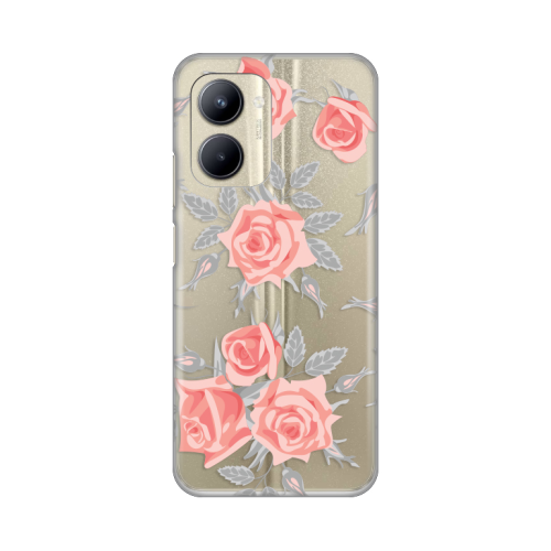 TORBICA SILIKONSKA PRINT SKIN ZA REALME C33 ELEGANT ROSES