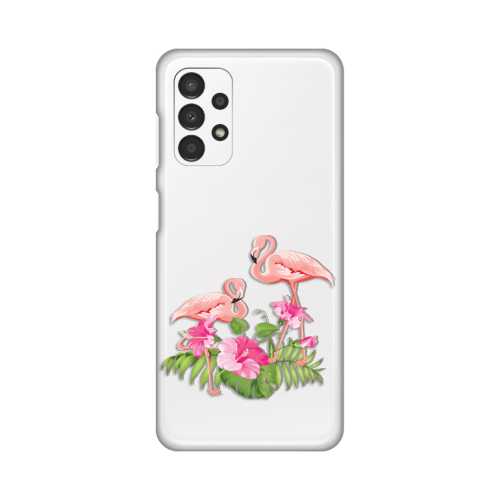 TORBICA SILIKONSKA PRINT SKIN ZA SAMSUNG A135F GALAXY A13 4G FLAMINGO