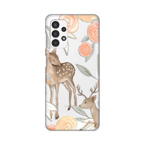 TORBICA SILIKONSKA PRINT SKIN ZA SAMSUNG A135F GALAXY A13 4G FLOWER DEER