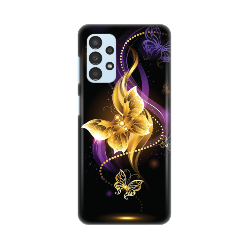 TORBICA SILIKONSKA PRINT SKIN ZA SAMSUNG A135F GALAXY A13 4G GOLDEN BUTTERFLY