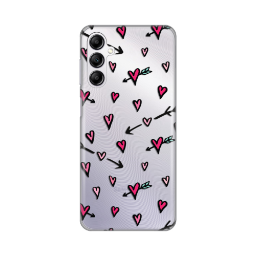 TORBICA SILIKONSKA PRINT SKIN ZA SAMSUNG A145R GALAXY A14 4G HEART PATTERN