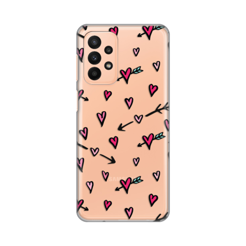 TORBICA SILIKONSKA PRINT SKIN ZA SAMSUNG A235F GALAXY A23 4G/5G HEARTS PATTERN