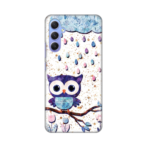 TORBICA SILIKONSKA PRINT SKIN ZA SAMSUNG A346B GALAXY A34 5G OWL