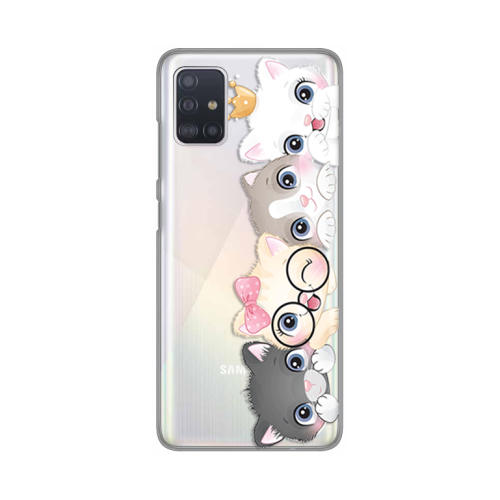 TORBICA SILIKONSKA PRINT SKIN ZA SAMSUNG A515F GALAXY A51 CATS