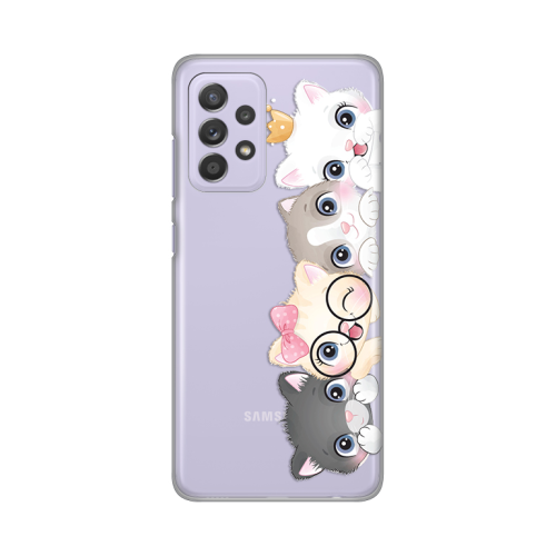 TORBICA SILIKONSKA PRINT SKIN ZA SAMSUNG A525F/A526B/A528B GALAXY A52 4G/A52 5G/A52S 5G CATS