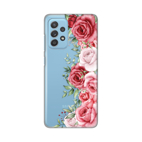 TORBICA SILIKONSKA PRINT SKIN ZA SAMSUNG A525F/A526B/A528B GALAXY A52 4G/A52 5G/A52S 5G WILD ROSES