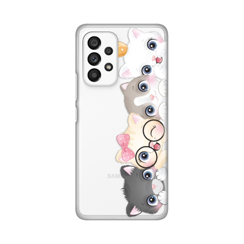 TORBICA SILIKONSKA PRINT SKIN ZA SAMSUNG A536B GALAXY A53 5G CATS