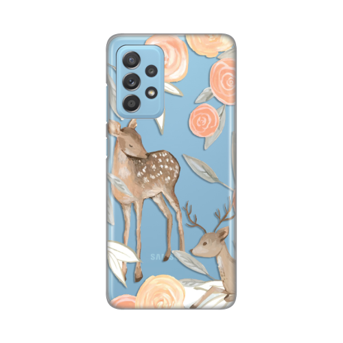 TORBICA SILIKONSKA PRINT SKIN ZA SAMSUNG A536B GALAXY A53 5G FLOWER DEER