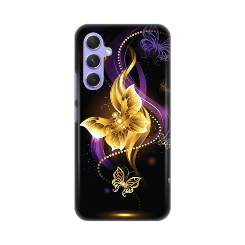 TORBICA SILIKONSKA PRINT SKIN ZA SAMSUNG A546B GALAXY A54 5G GOLDEN BUTTERFLY