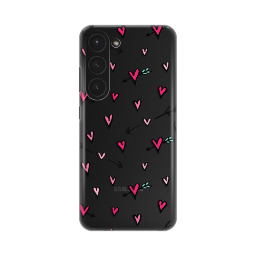 TORBICA SILIKONSKA PRINT SKIN ZA SAMSUNG S911B GALAXY S23 HEART PATTERN
